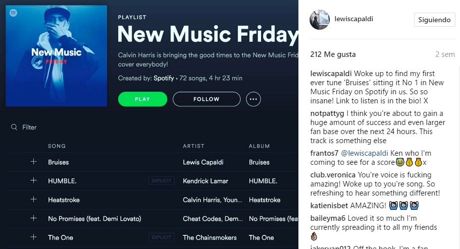 Lewis Capaldi y el poder de las playlists de Spotify para lanzar nuevos ...